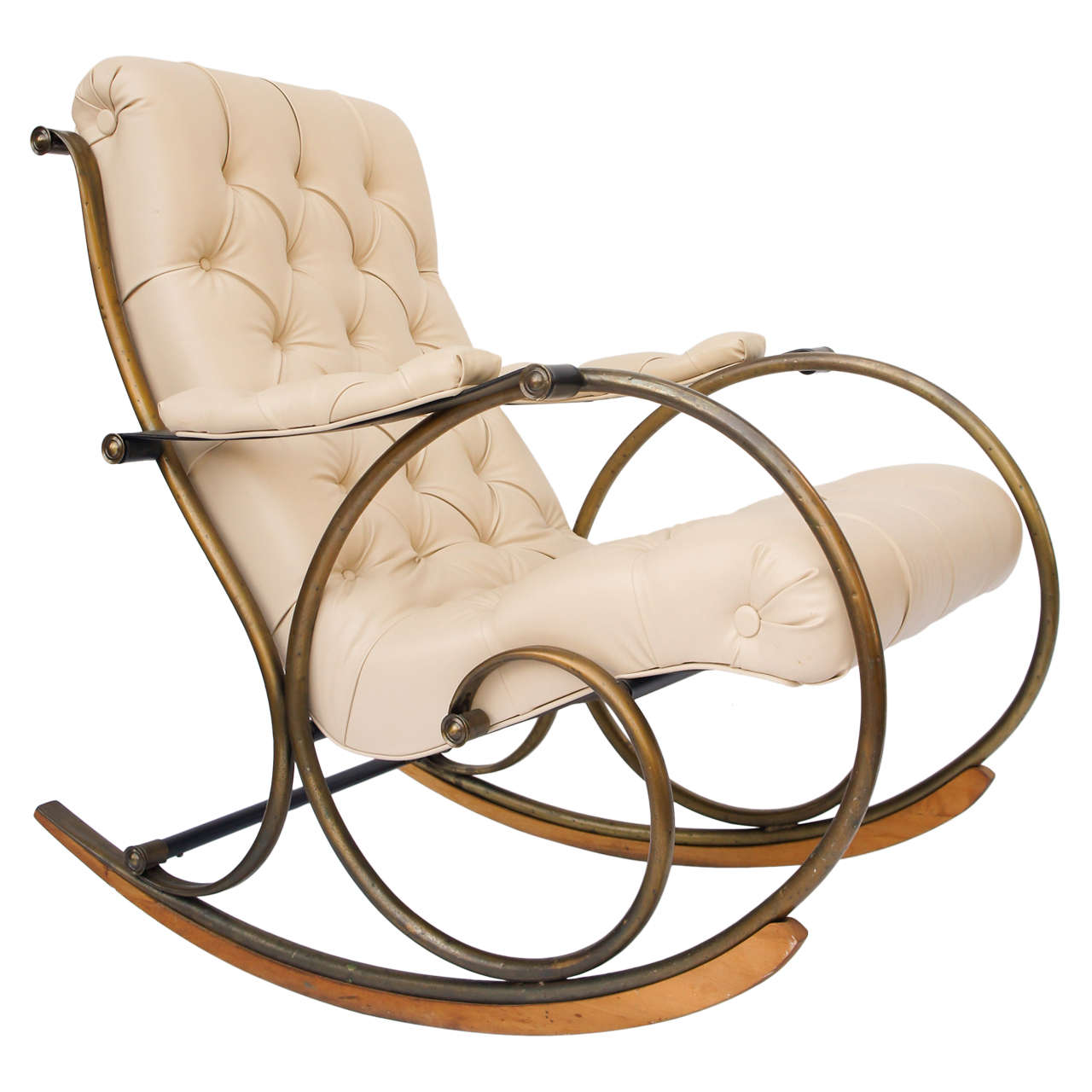 Mid Century Woodard Rocker at 1stDibs