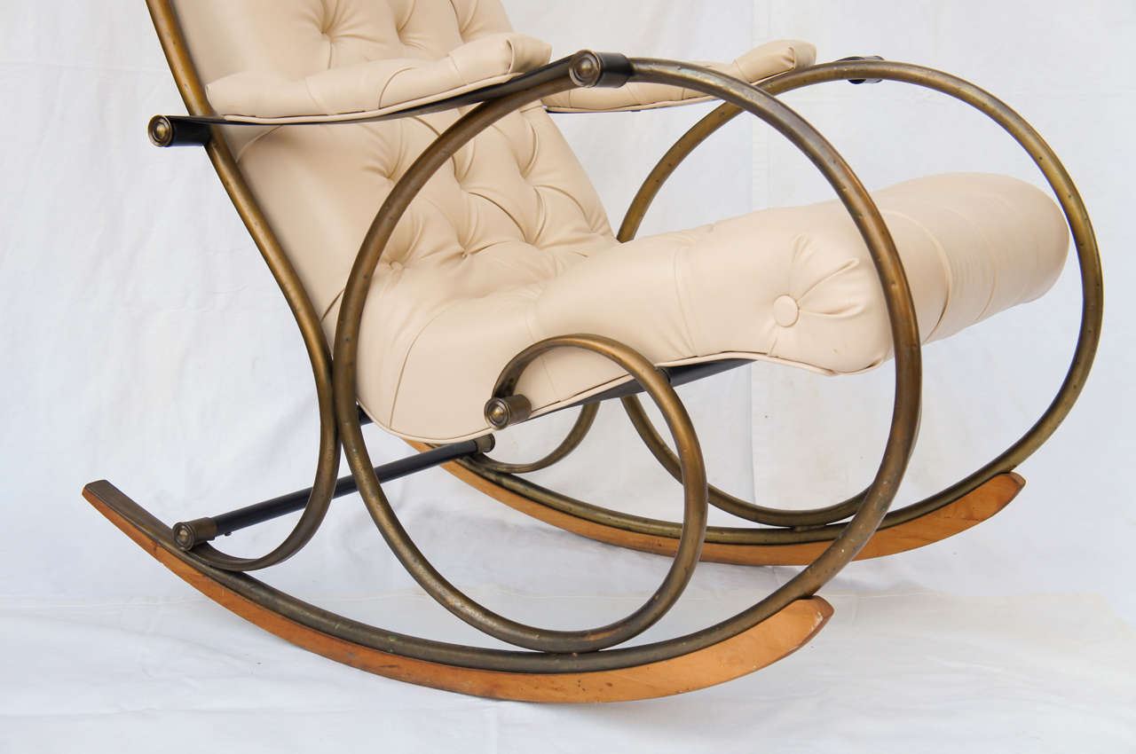 Mid Century Woodard Rocker at 1stDibs