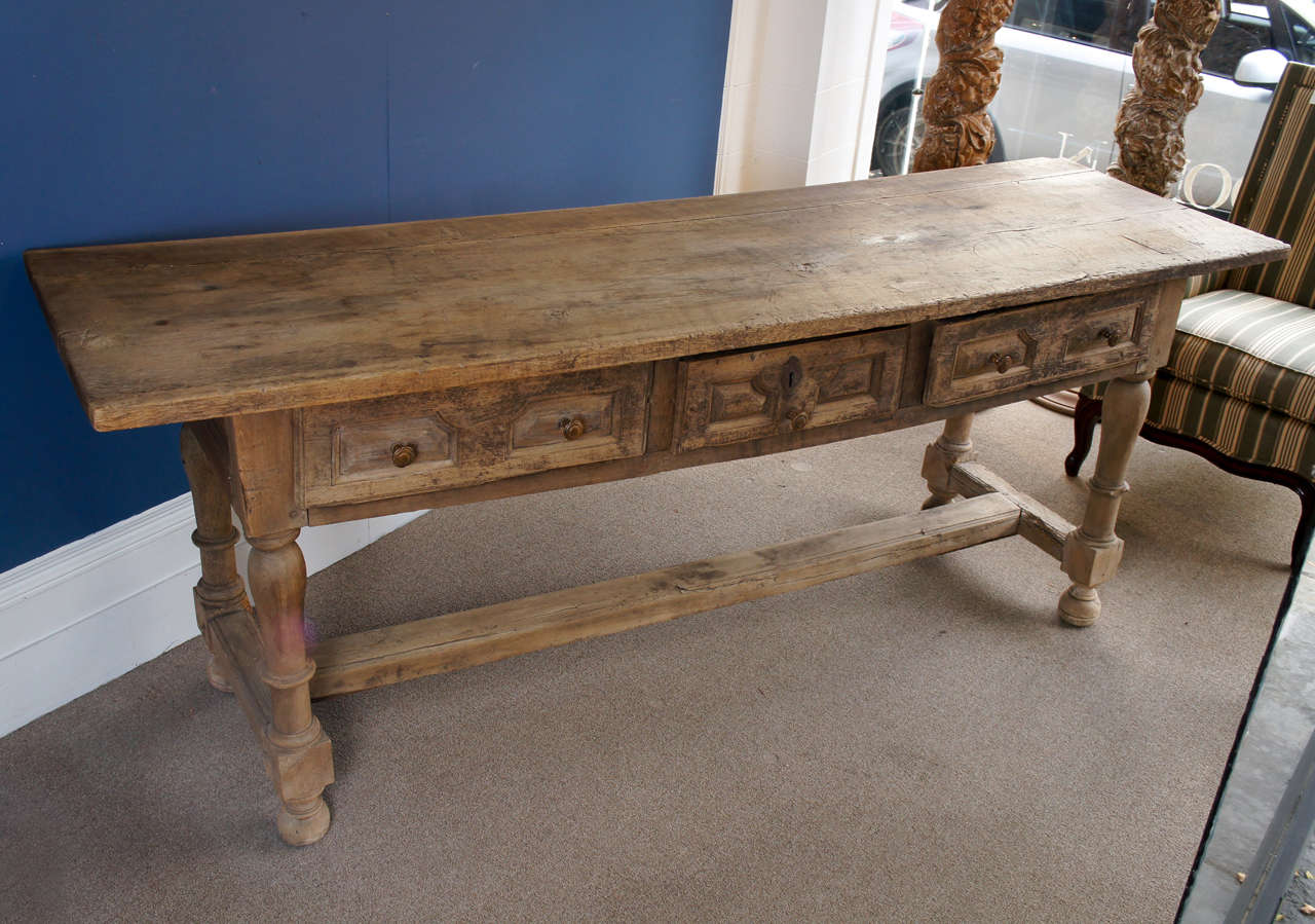 Baroque Style Oak Sideboard For Sale at 1stDibs