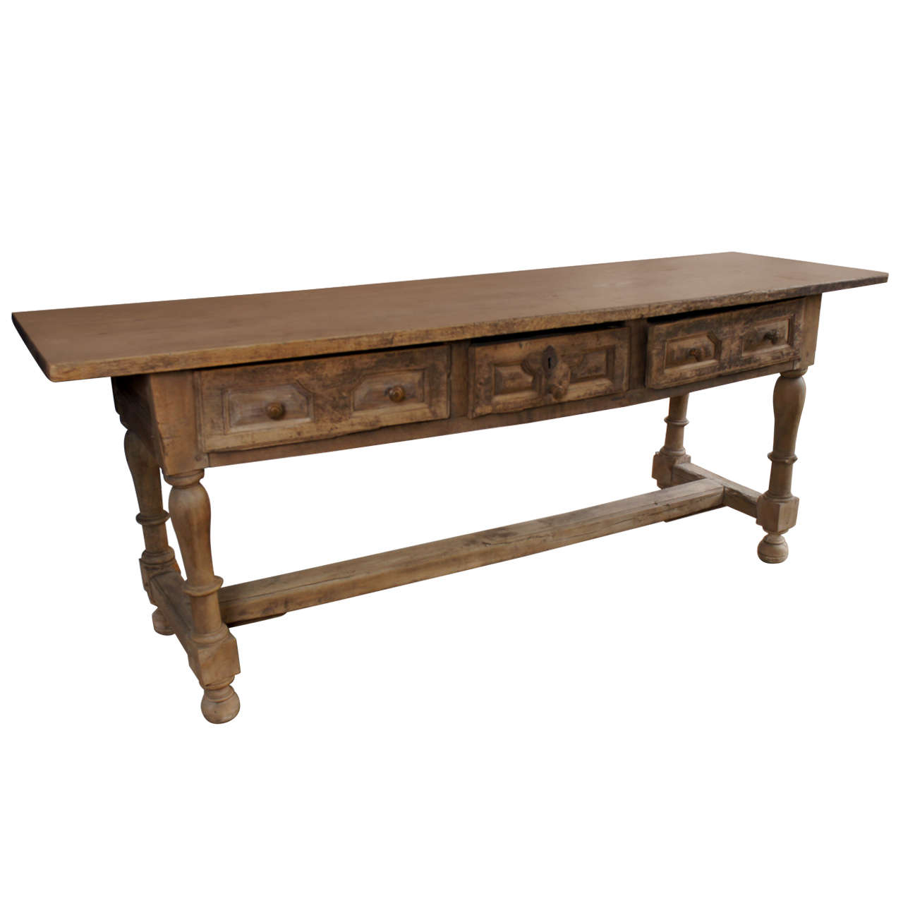 Baroque Style Oak Sideboard For Sale at 1stDibs