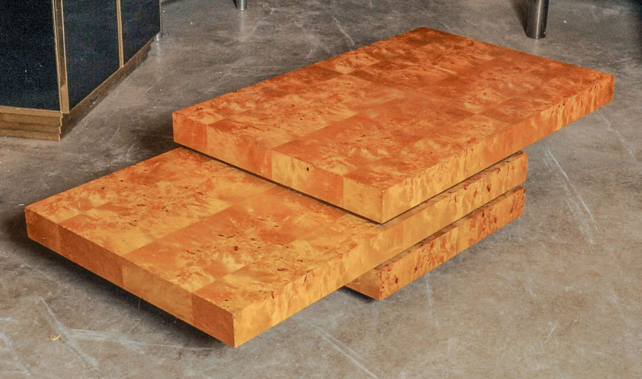 Lemon Wood Rolling Coffee Table at 1stDibs | kingma lumber, lemon wood ...