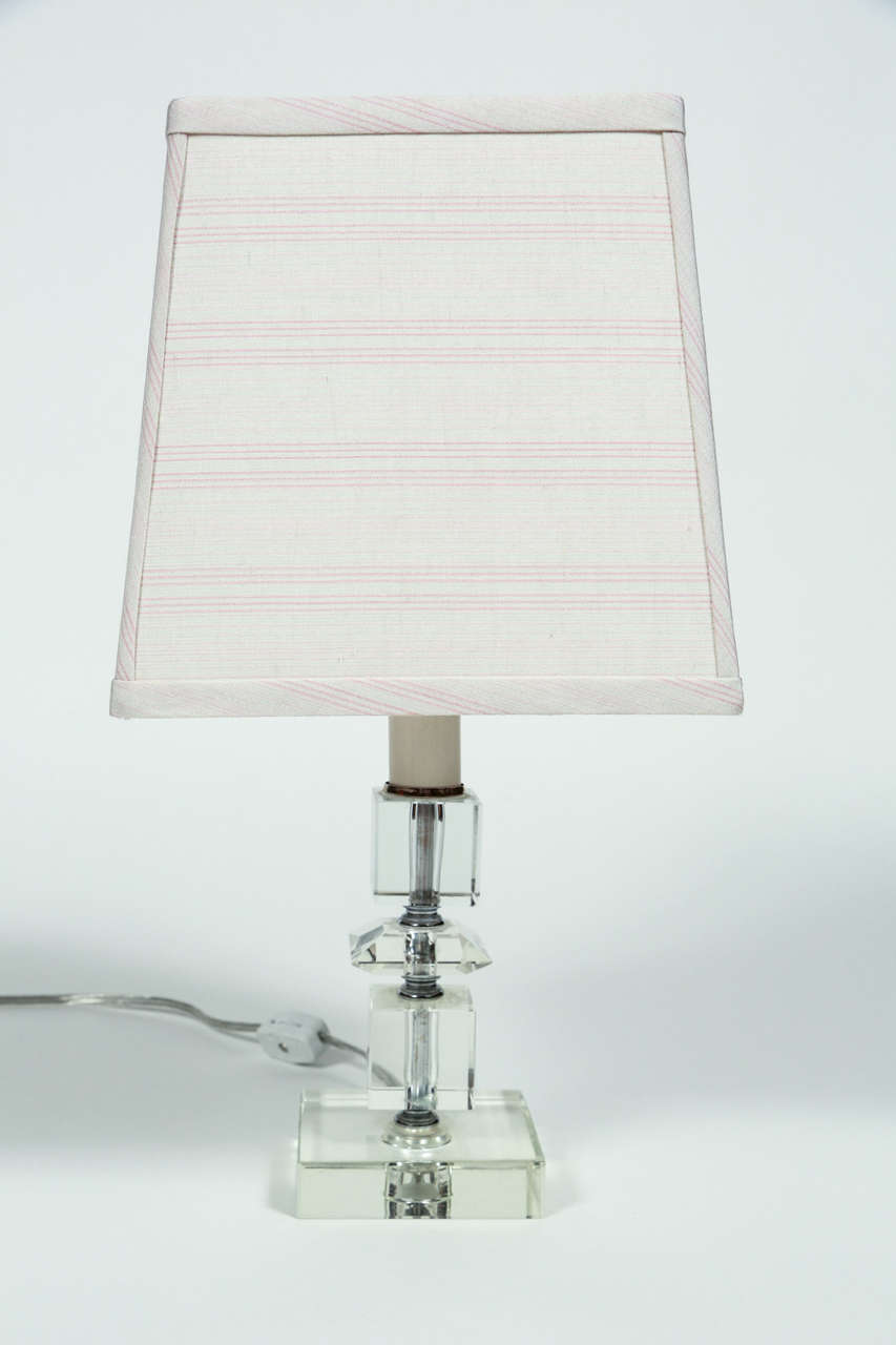 Crystal Cube Lamp at 1stDibs