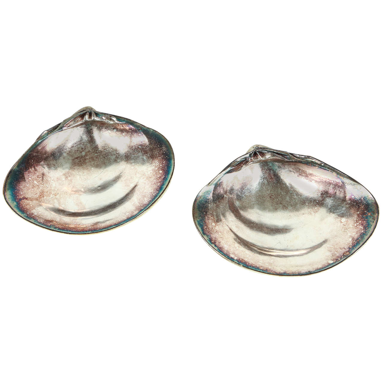 Japanese Clamshell Box with Silver Onlay and Lining For Sale at 1stDibs