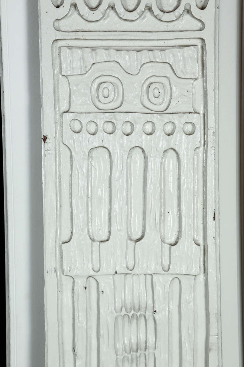 Evelyn and Jerome Ackerman "Castles" Panelcarve at 1stDibs