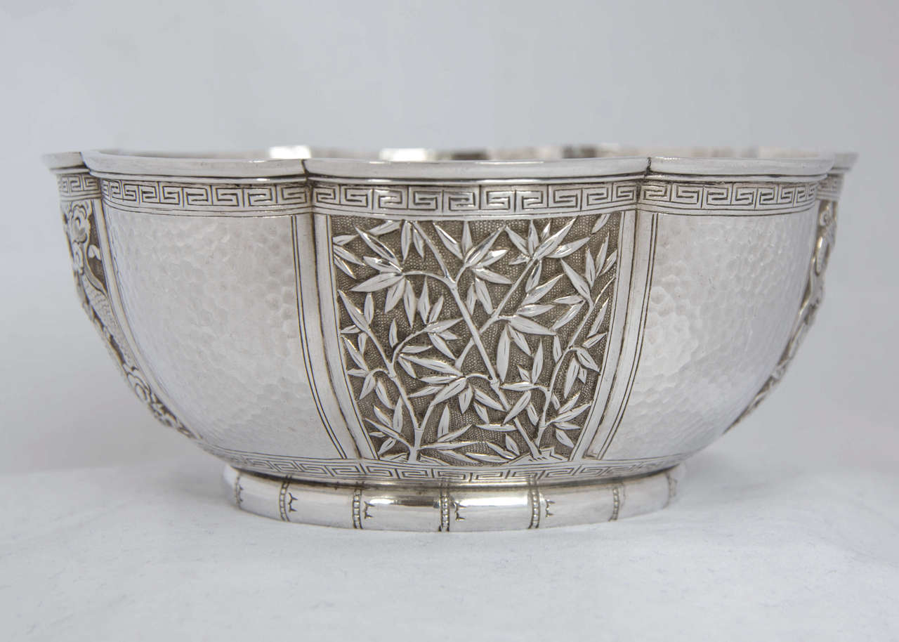 Pair of Chinese Silver Bowls For Sale at 1stDibs