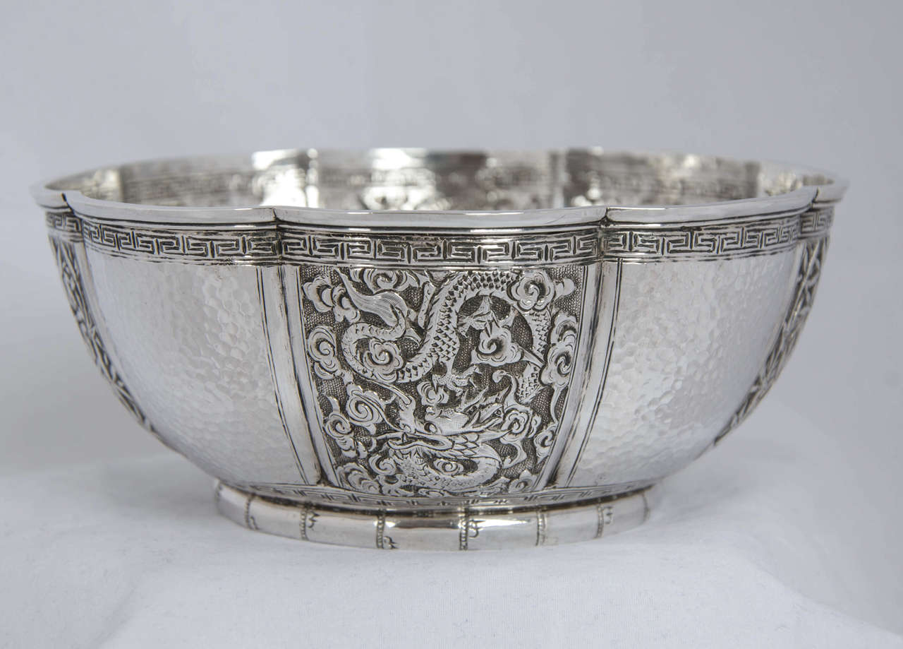 Pair of Chinese Silver Bowls For Sale at 1stDibs