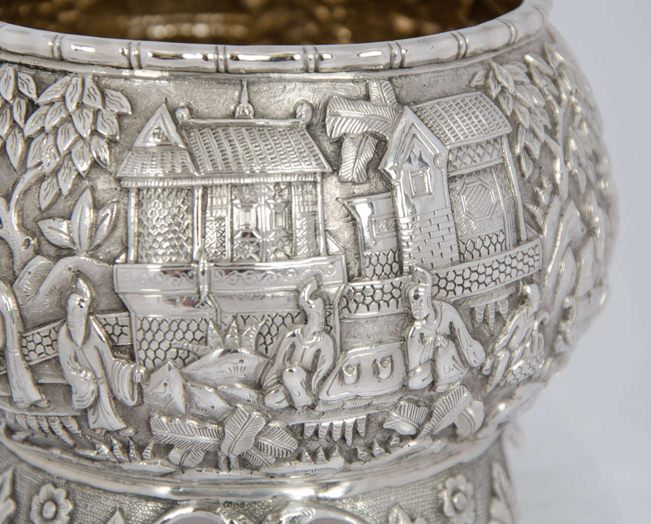 Chinese Export Silver Bowl at 1stDibs