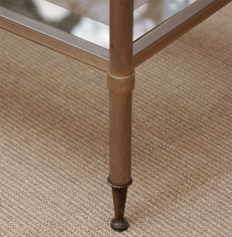 French 2-Tier metal Side Table at 1stDibs