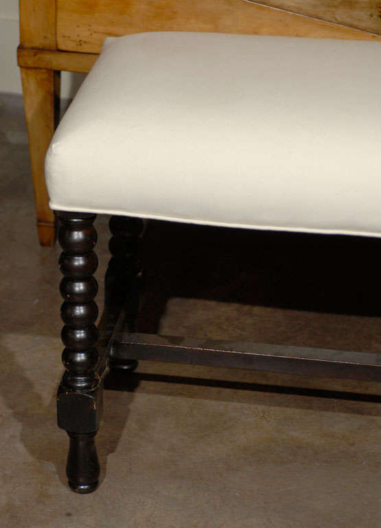 Pair of French Bobbin Leg Stools at 1stDibs