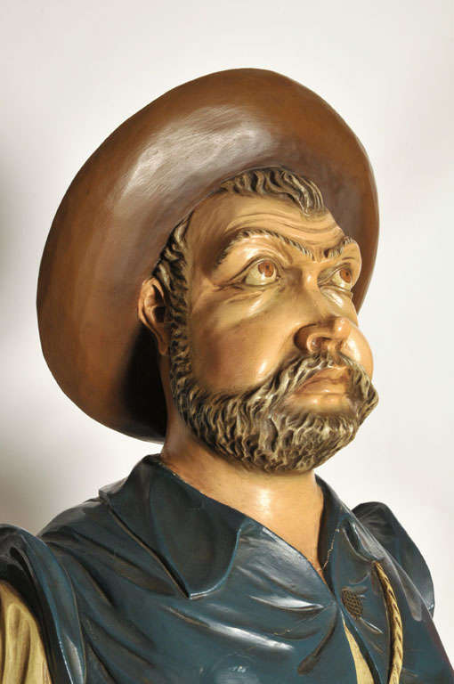 Lifesize Set of Don Quichotte and Sancho Pancho, Spain, 1960s at 1stDibs