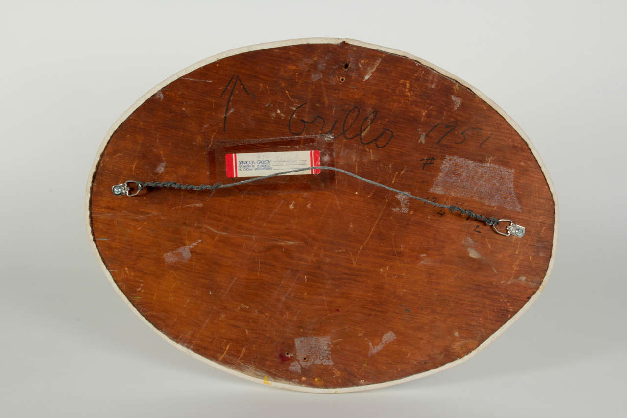 John Grillo "Untitled" Painting 1951 For Sale at 1stDibs