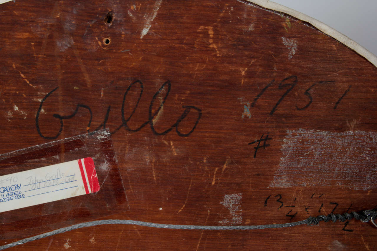 John Grillo "Untitled" Painting 1951 For Sale at 1stDibs