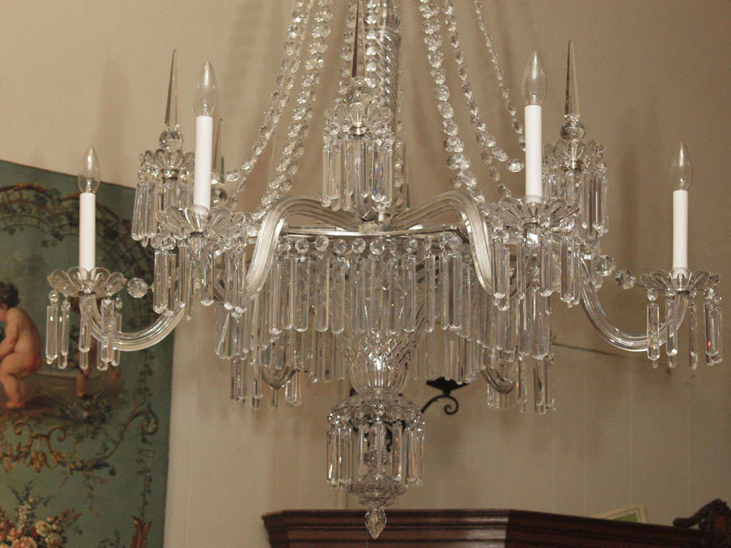 Antique Crystal Chandelier, Originally from the Gas Light Era at ...