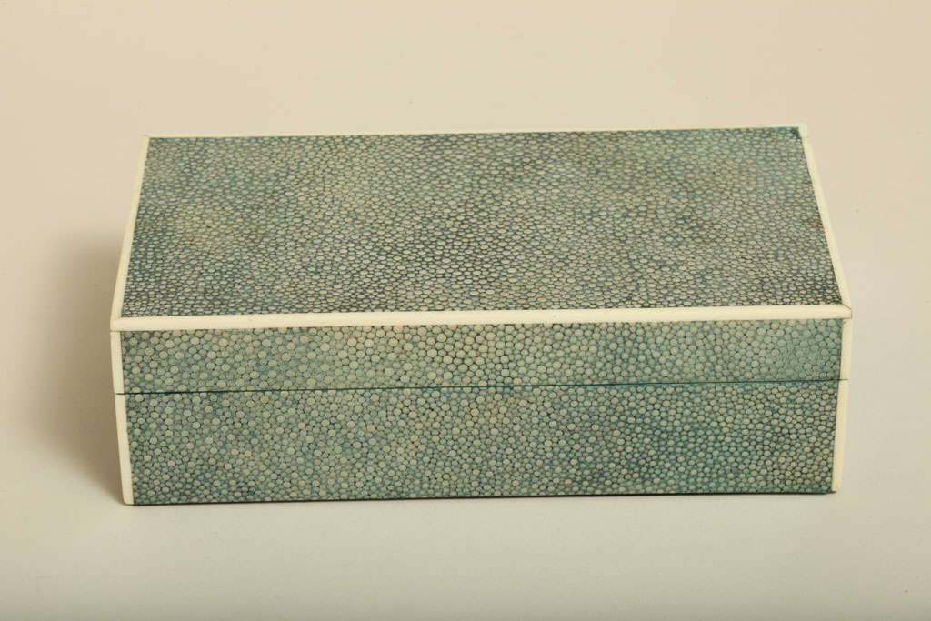 Asprey and Co. English Art Deco Green Shagreen Box For Sale at 1stDibs ...