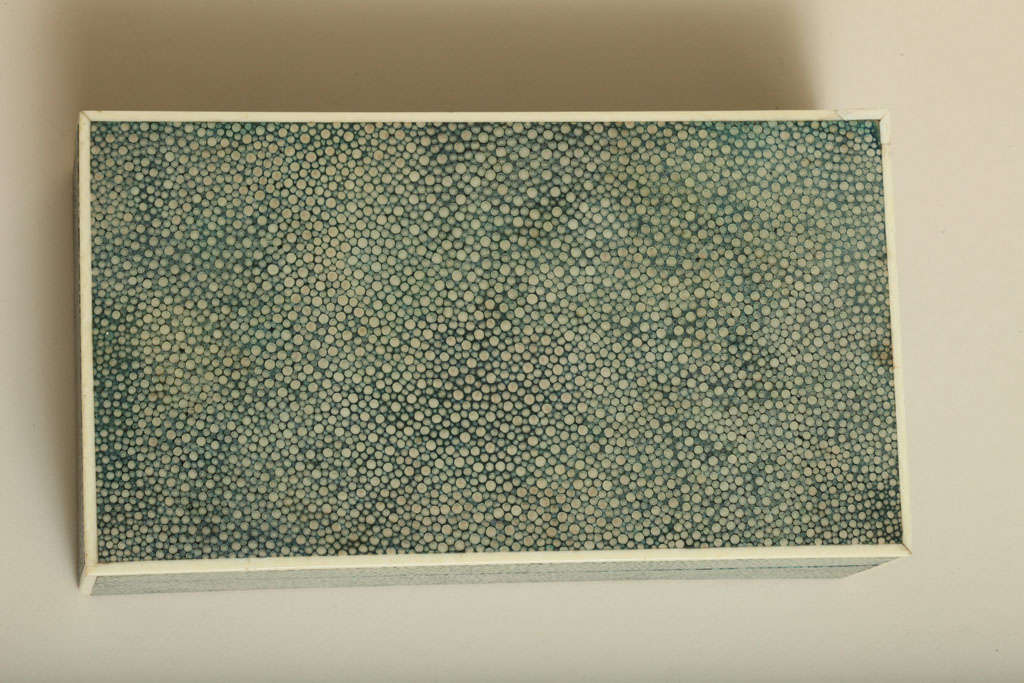 Asprey and Co. English Art Deco Green Shagreen Box For Sale at 1stDibs ...
