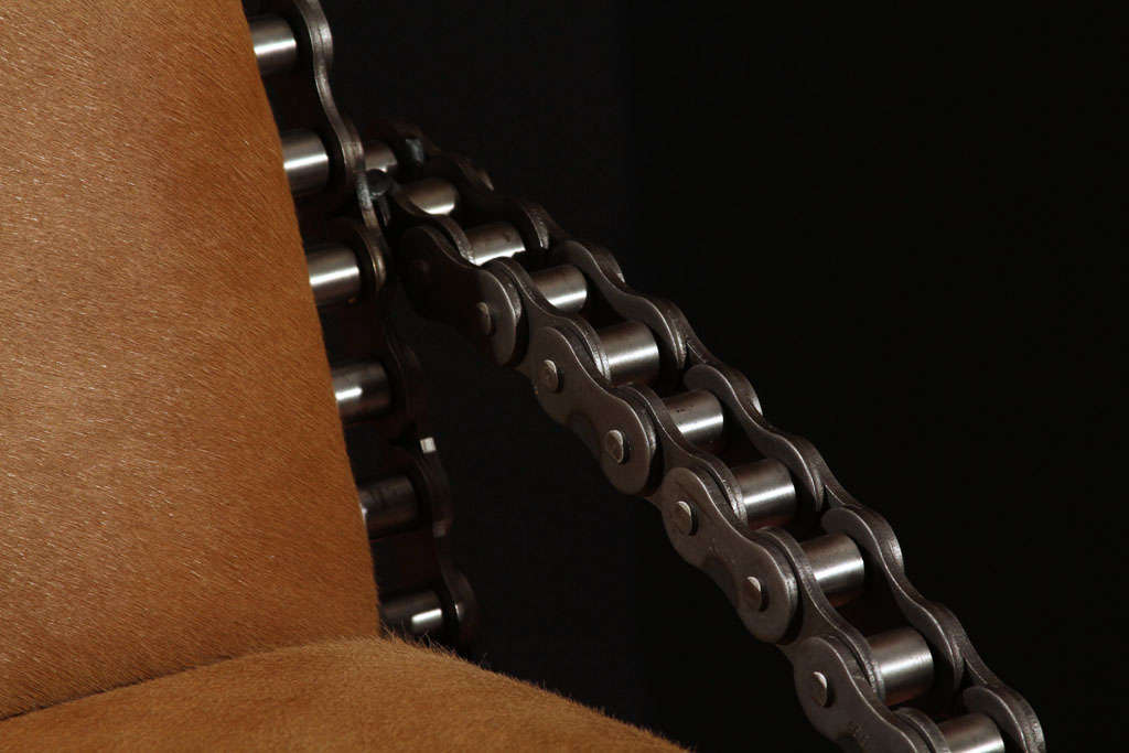 Custom Roller Chain Chair at 1stDibs