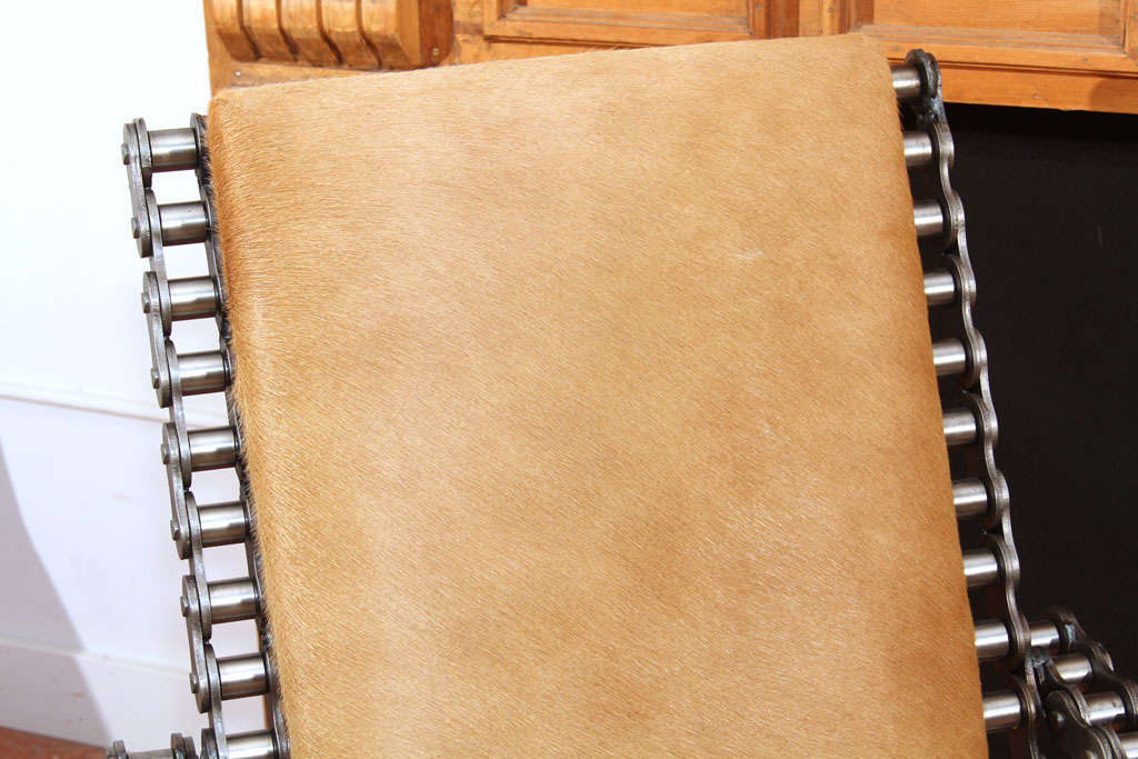 Custom Roller Chain Chair at 1stDibs