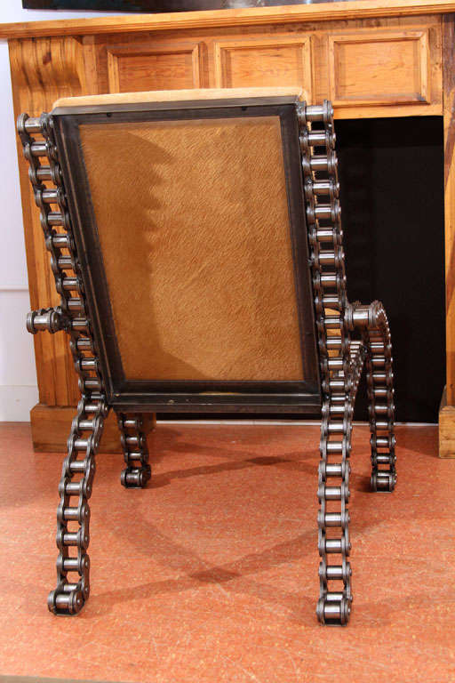 Custom Roller Chain Chair at 1stDibs