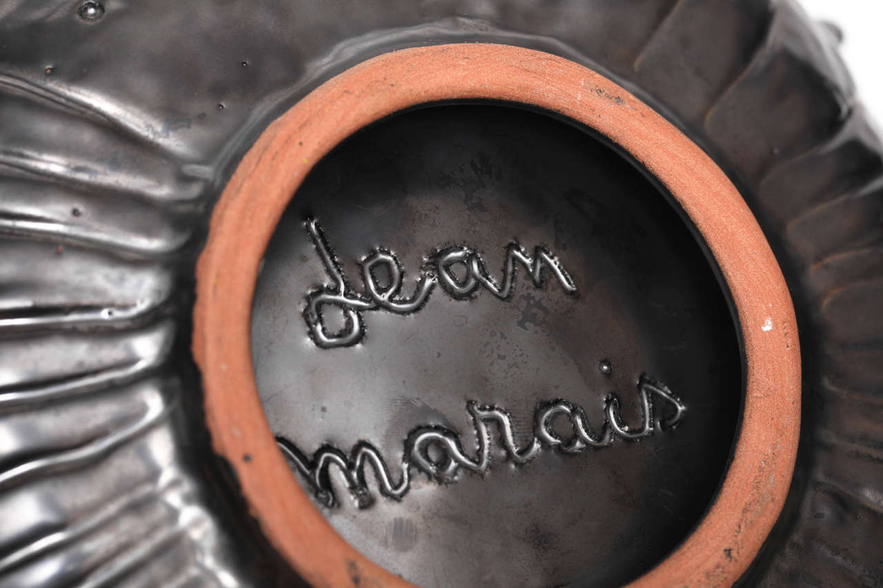 Rare Jean Marais Sunflower Dish For Sale at 1stDibs