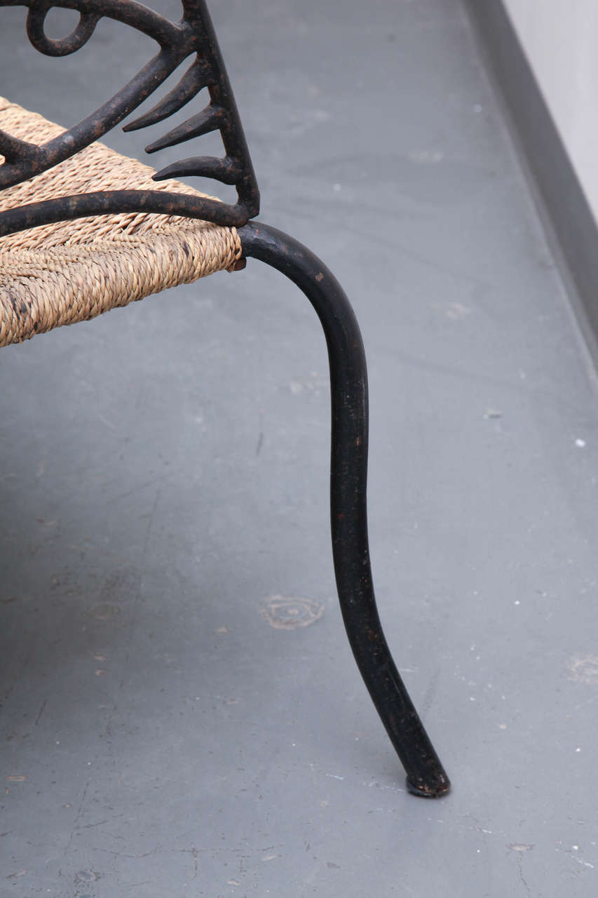 Important Wrought Iron "Fish Bench" Attributed to Jean Cocteau at 1stDibs