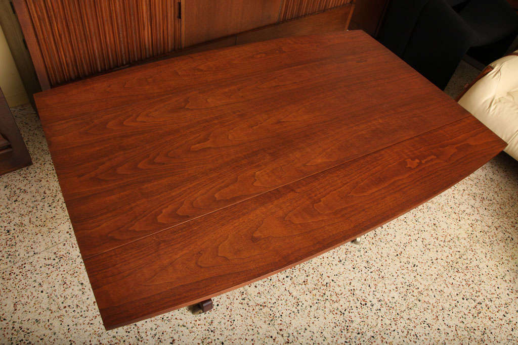 Exceptional Walnut Convertible Coffee Dining Table at 1stDibs ...