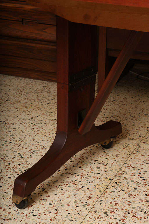 Exceptional Walnut Convertible Coffee Dining Table at 1stDibs ...