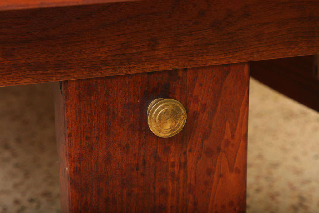 Exceptional Walnut Convertible Coffee Dining Table at 1stDibs ...