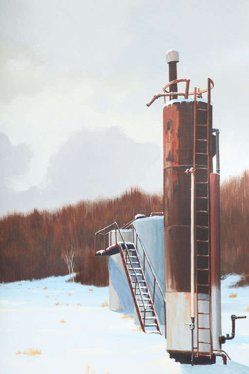 Urban Contemporary Oil on Canvas Piece by Michel Ardisson For Sale at ...