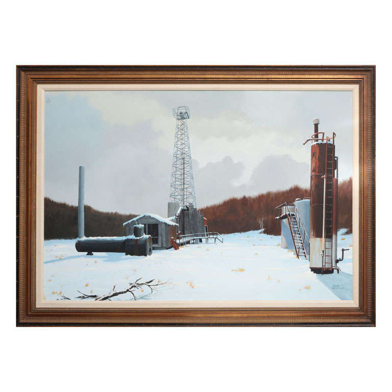 Urban Contemporary Oil on Canvas Piece by Michel Ardisson For Sale at ...