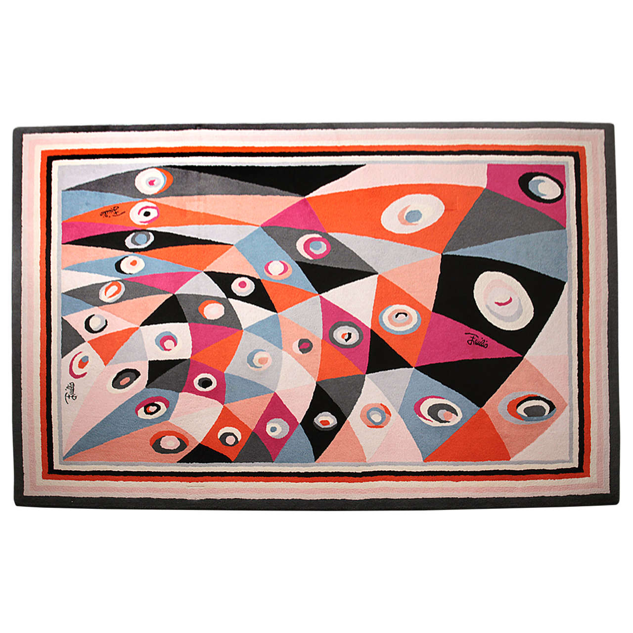 Signed Emilio Pucci Rug at 1stDibs