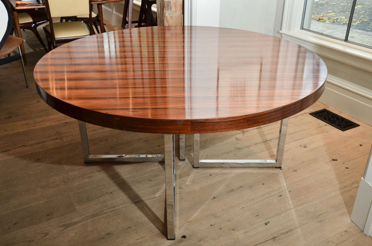 1970s Rosewood Table in the Style of Gordon Russell with Polished ...