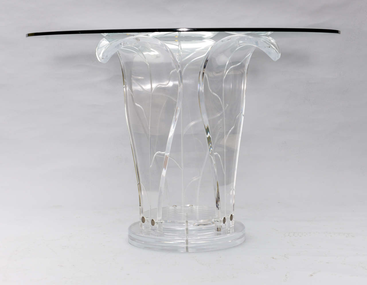 Lucite Leaf Center Table at 1stDibs