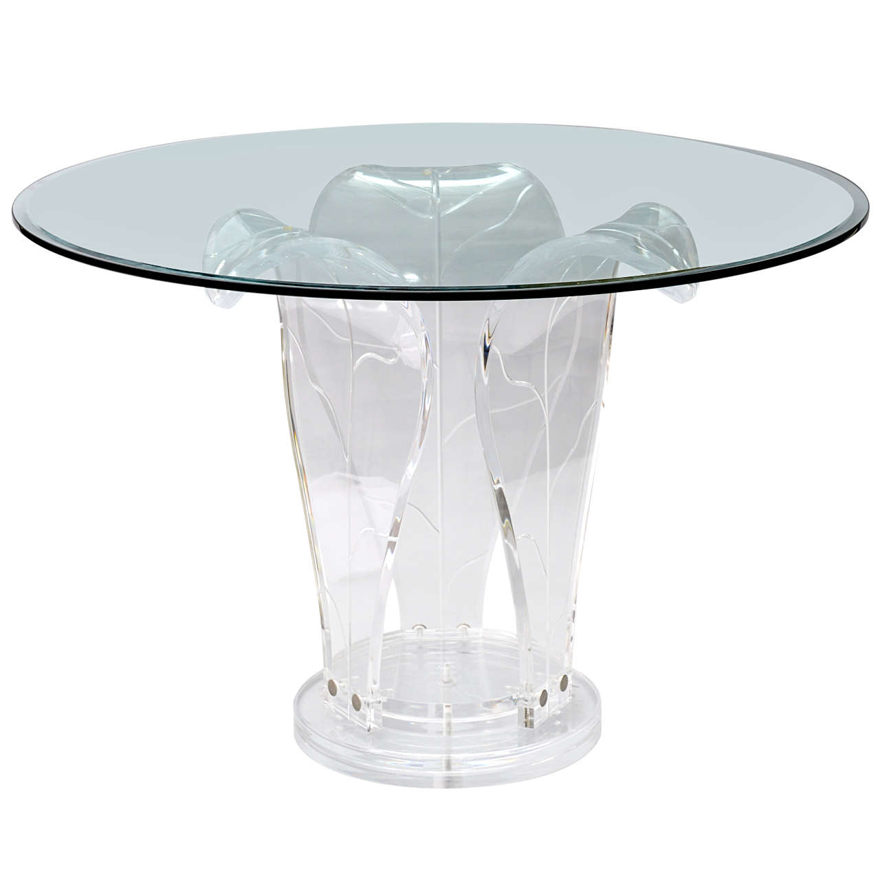 Lucite Leaf Center Table at 1stDibs