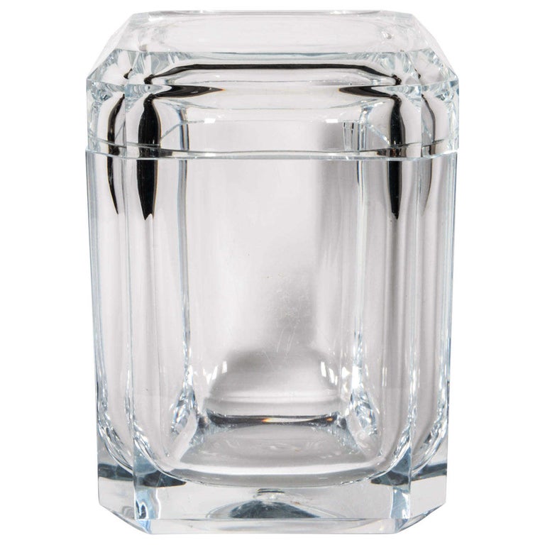 Lucite Cube Ice Bucket at 1stDibs | ice cube bucket, acrylic ice bucket ...