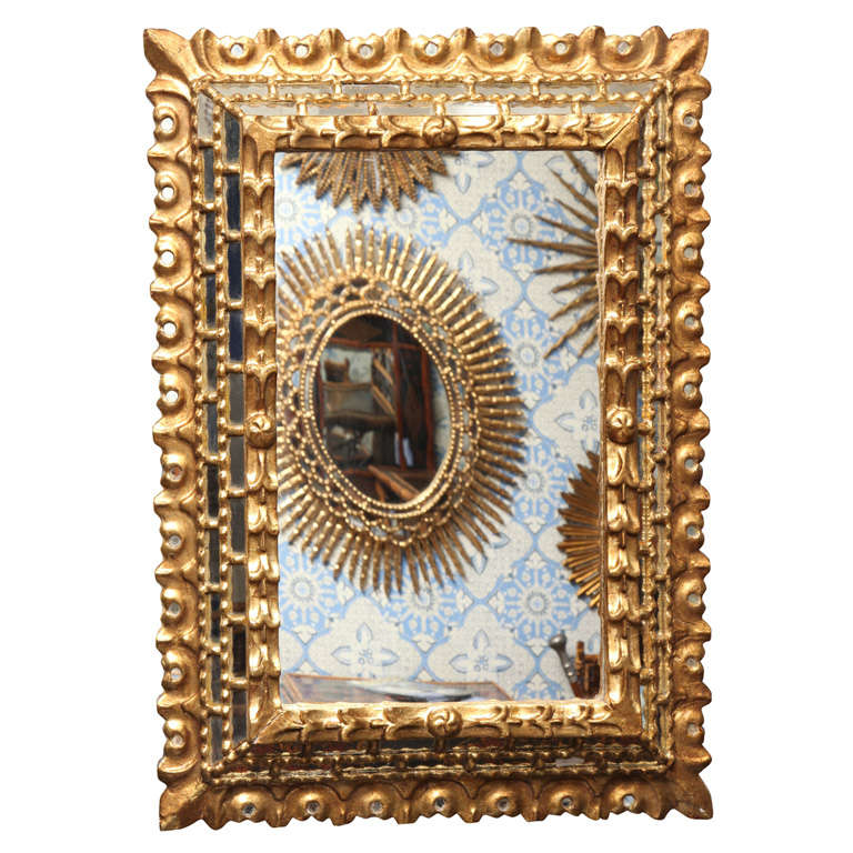 Large Rectangle European Mirror at 1stDibs