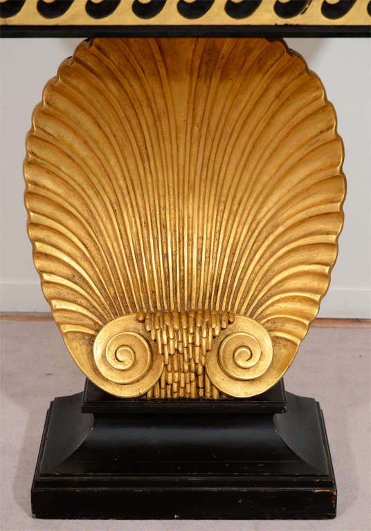 Midcentury "Seashell" Console Table in the Style of Edward Wormley for ...