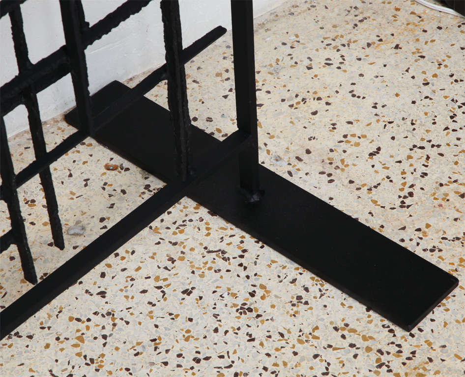 60's Hand-wrought Blackened Iron Room Divider at 1stDibs | wrought iron ...