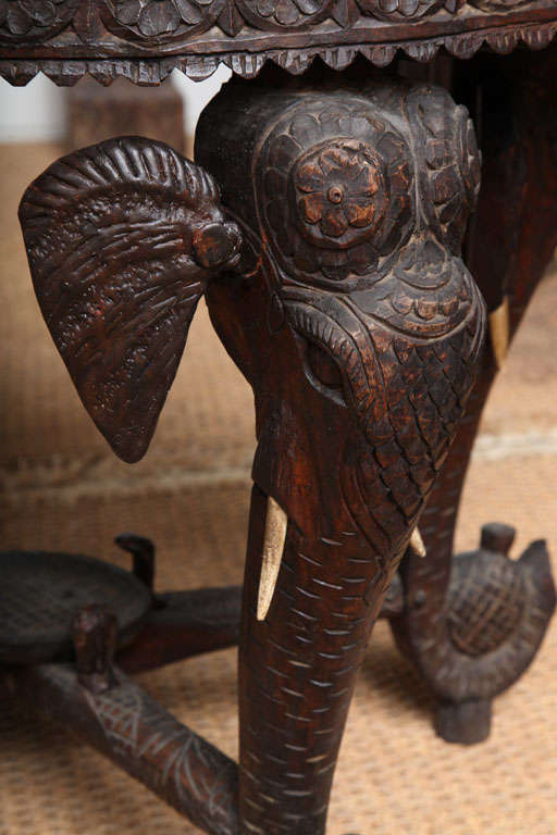 Anglo Indian Elephant Table at 1stDibs