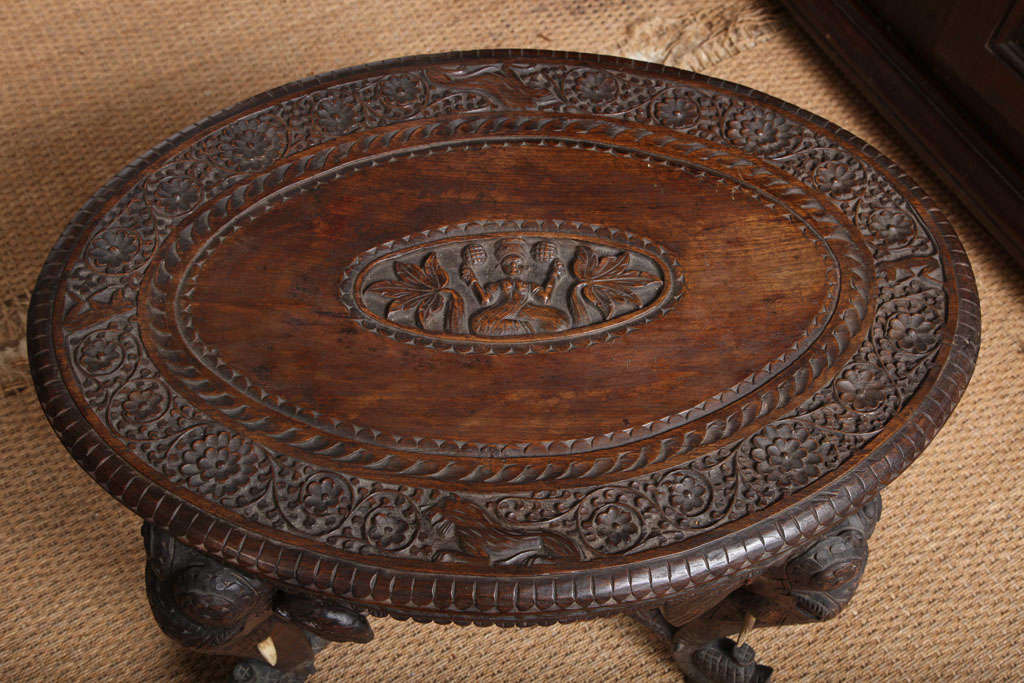 Anglo Indian Elephant Table at 1stDibs