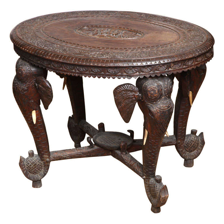 Anglo Indian Elephant Table at 1stDibs
