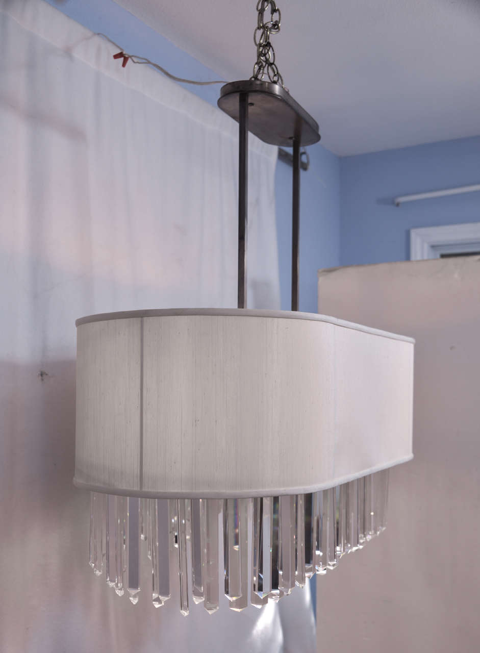 Oval Shaded Chandelier For Sale at 1stDibs Oval Shaded Chandelier For Sale at 1stDibs