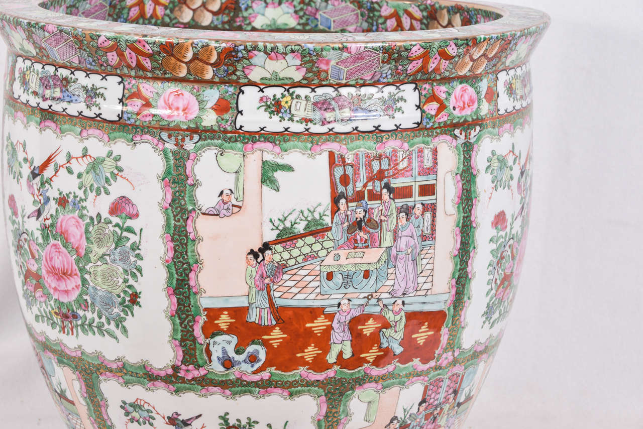Rose Medallion Fish Bowl at 1stDibs