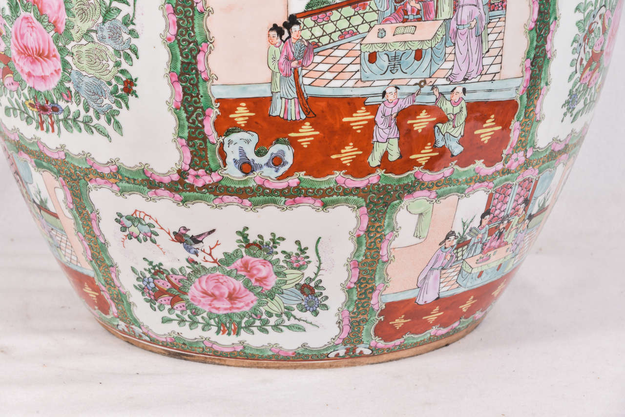 Rose Medallion Fish Bowl at 1stDibs