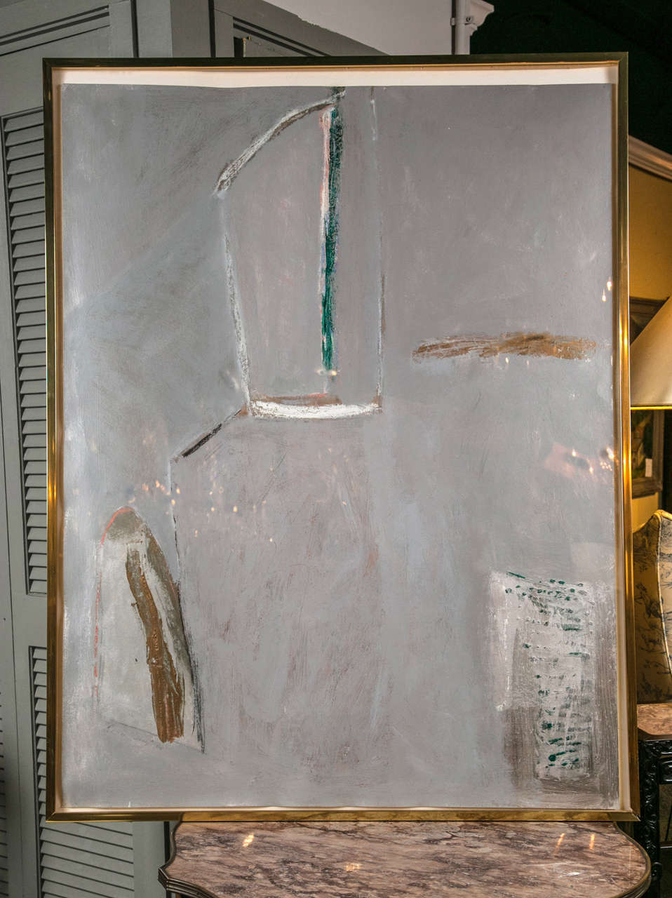 Rare Pair of Paintings by Rowann Villency For Sale at 1stDibs