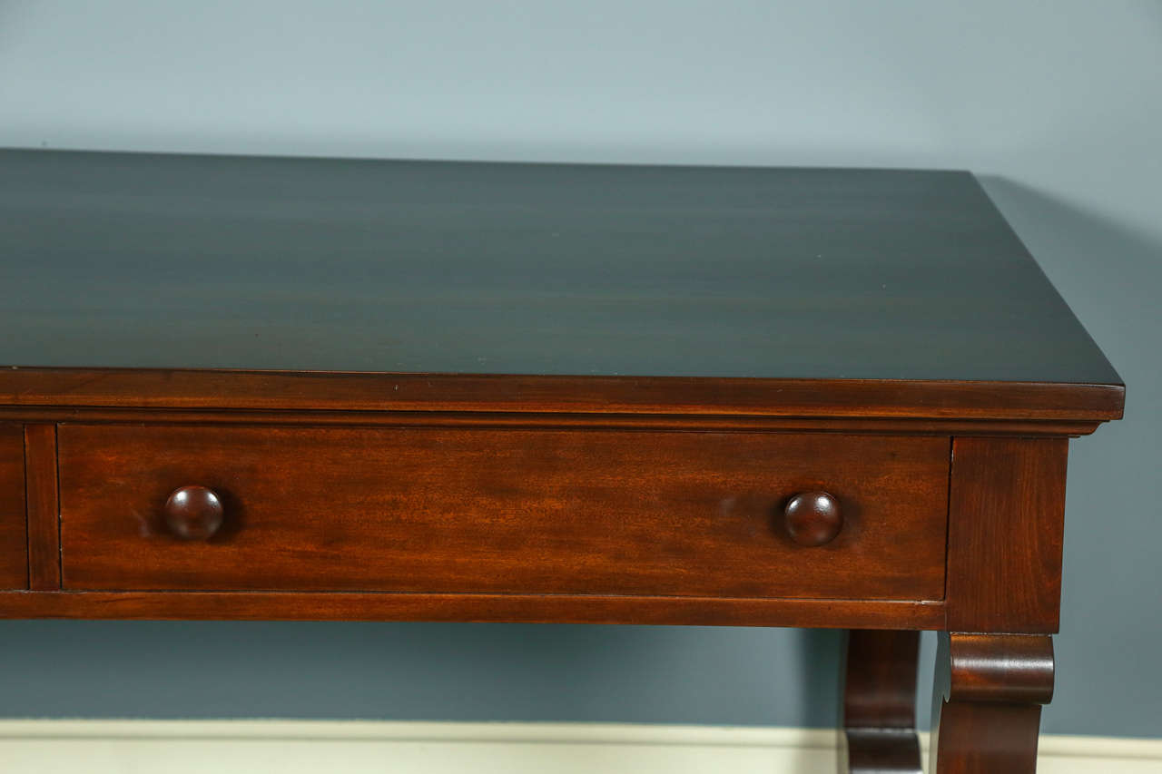 Mahogany Library Table in the Empire Style, circa 1915-1930 at 1stDibs ...
