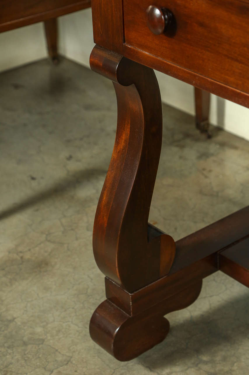 Mahogany Library Table in the Empire Style, circa 1915-1930 at 1stDibs ...