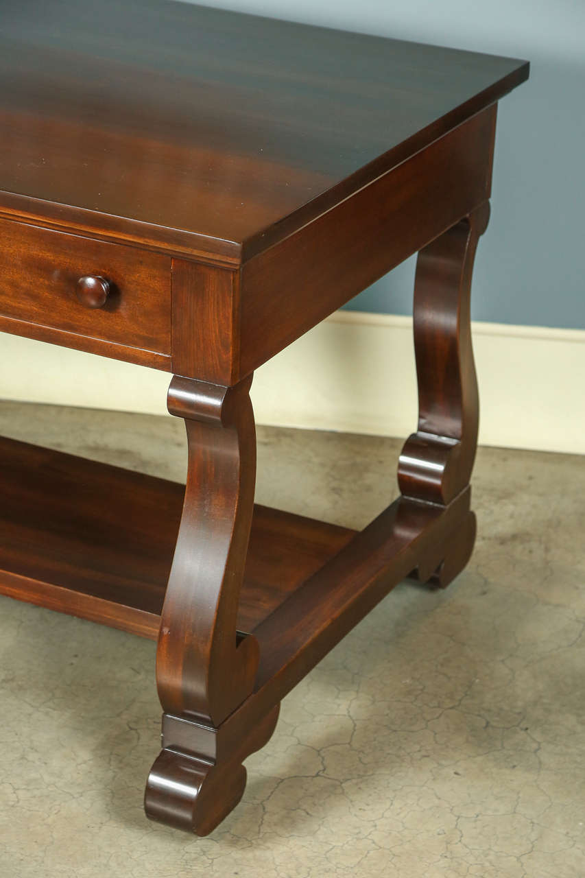 Mahogany Library Table in the Empire Style, circa 1915-1930 at 1stDibs ...
