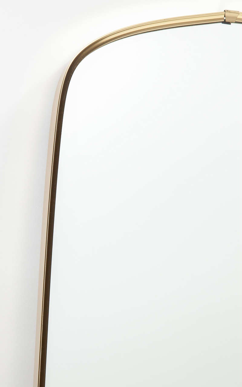 1960s Thin Edge Brass Elongated Oval Mirror at 1stDibs | elongated ...