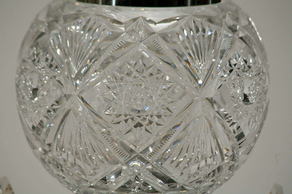 WMF Globe-Shaped Cut Crystal Punchbowl On Stand For Sale at 1stDibs ...
