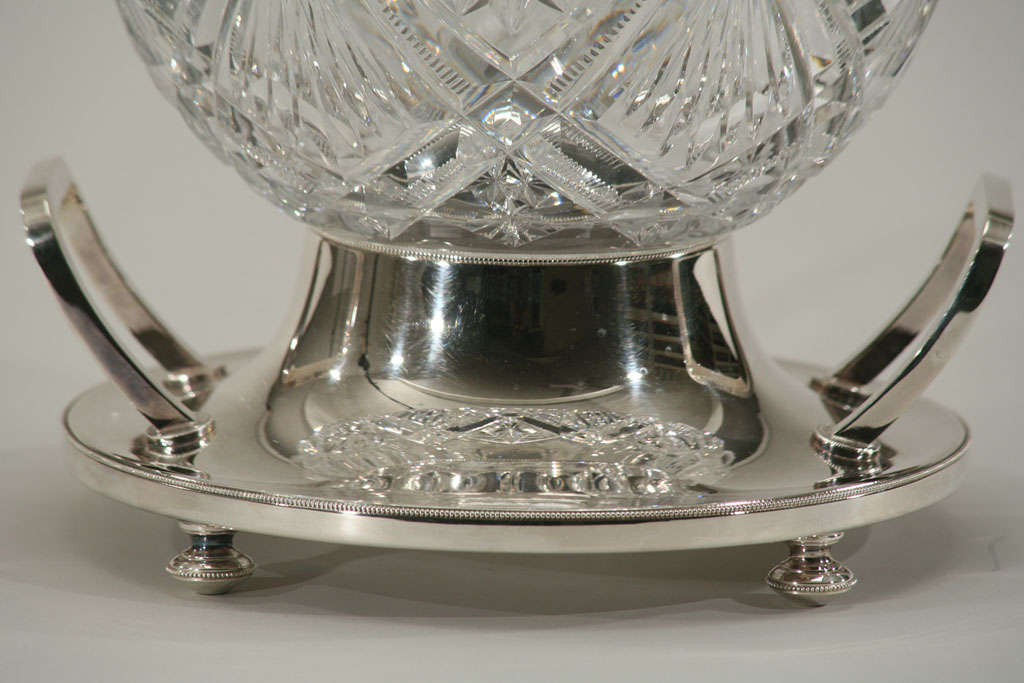 WMF Globe-Shaped Cut Crystal Punchbowl On Stand For Sale at 1stDibs ...